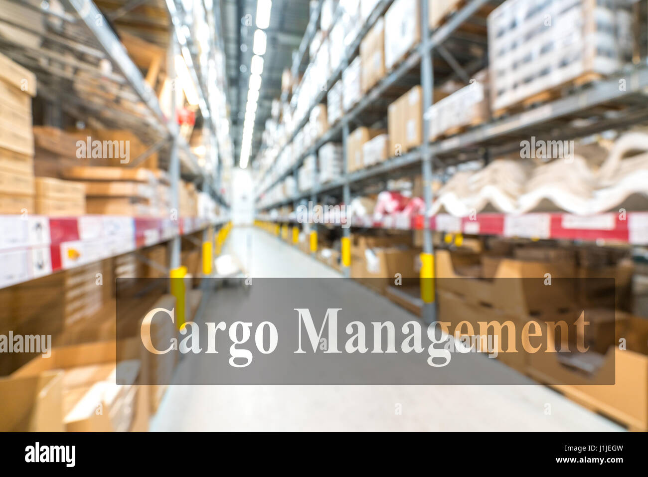 Warehouse or storehouse with blur background Stock Photo - Alamy