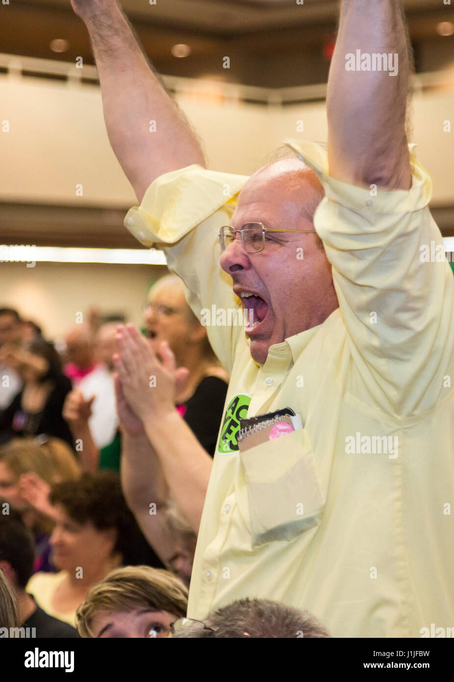 Mesa, Arizona - U.S. Senator Jeff Flake (R-Arizona) was met by nearly ...