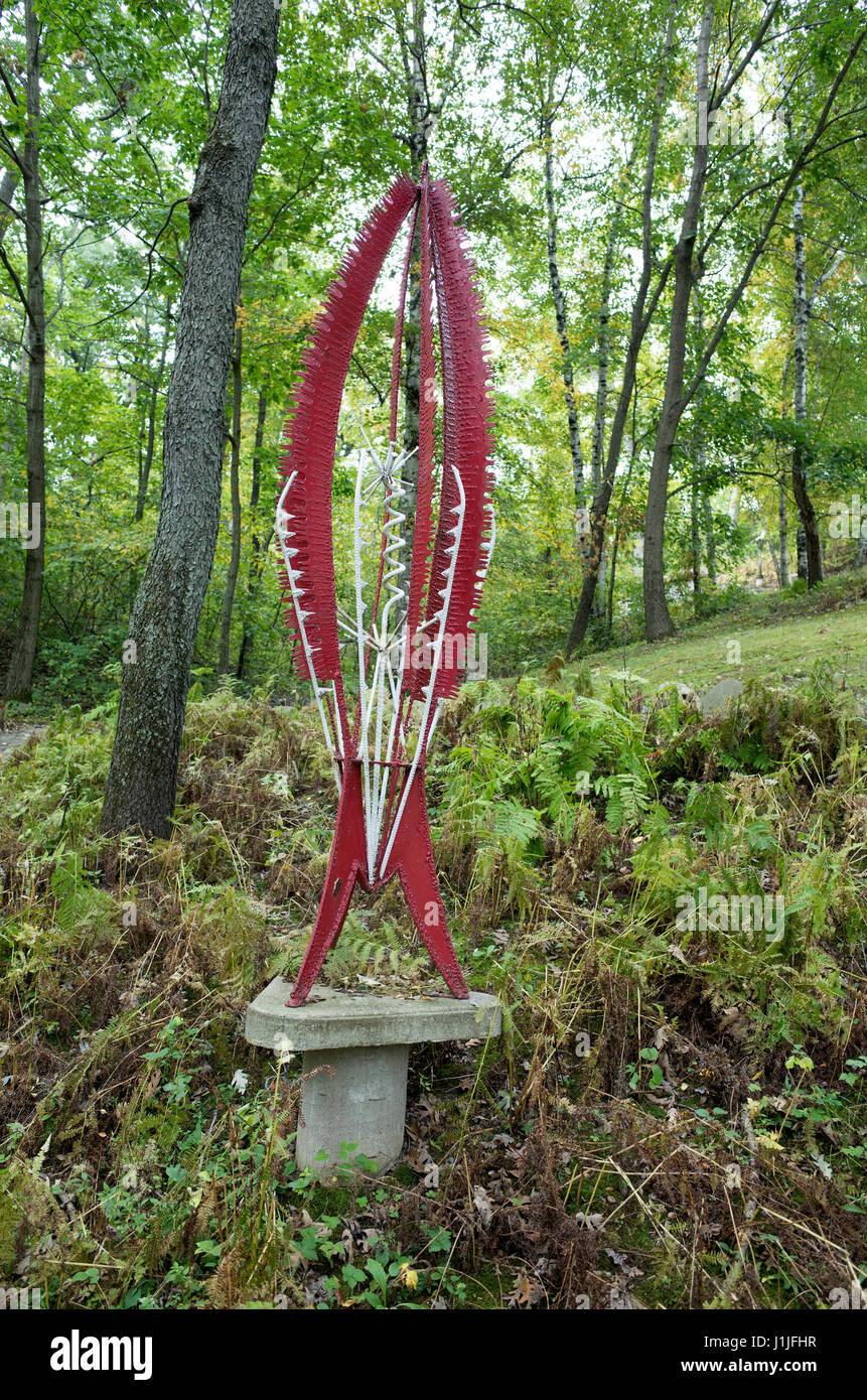 Caponi Art Park sculpture of fish. Eagan Minnesota MN USA Stock Photo ...