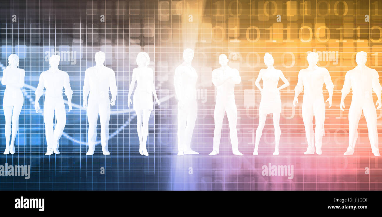 Abstract Data of Population and Key Demographic People Stock Photo - Alamy