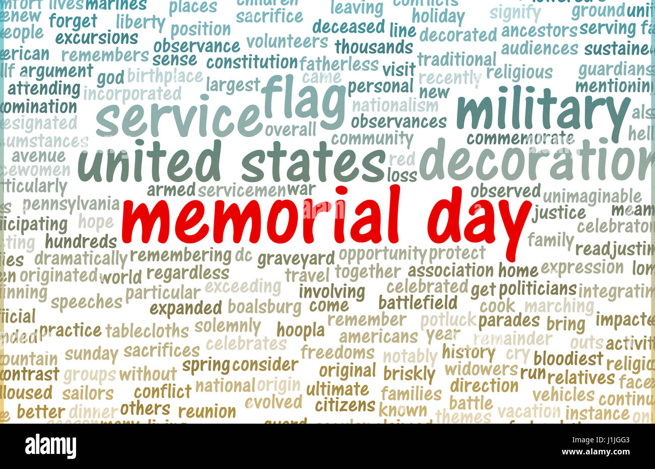 Memorial Day and Remembering Our Fallen Soldiers Stock Photo - Alamy