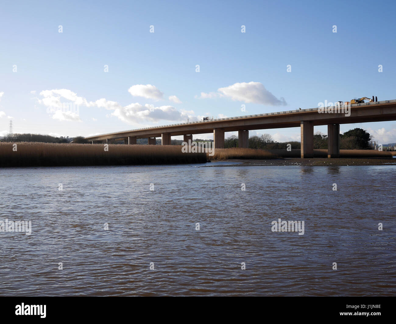 River Exe flyover Stock Photo - Alamy