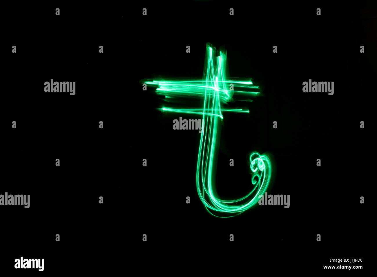 Green t letter hi-res stock photography and images - Alamy