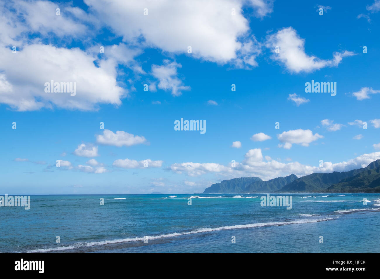 Pacific Ocean Windward Side of Oahu Hawaii Stock Photo - Alamy