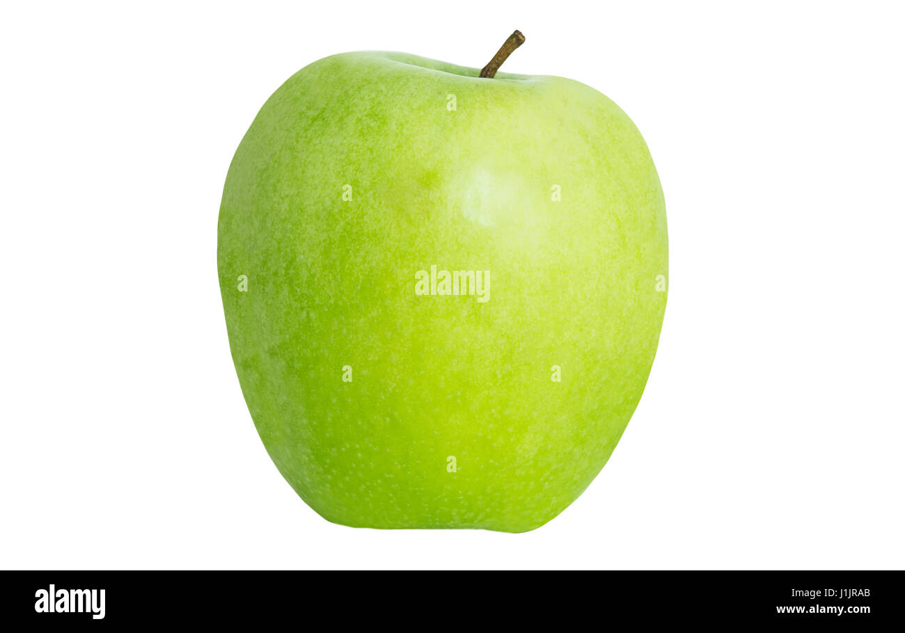 Green apple isolated with white background Stock Photo - Alamy