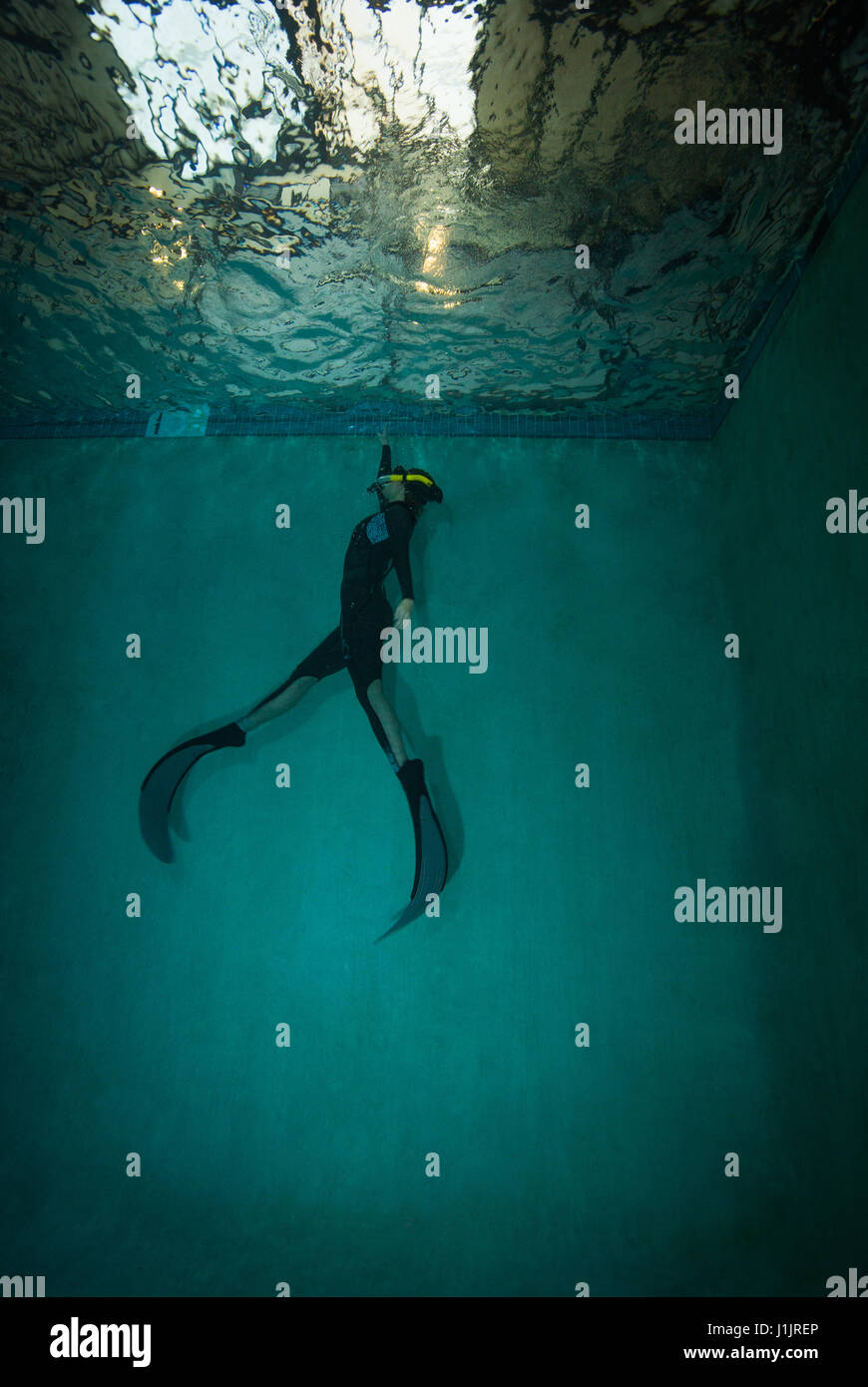 Free diver diving underwater hi-res stock photography and images - Alamy