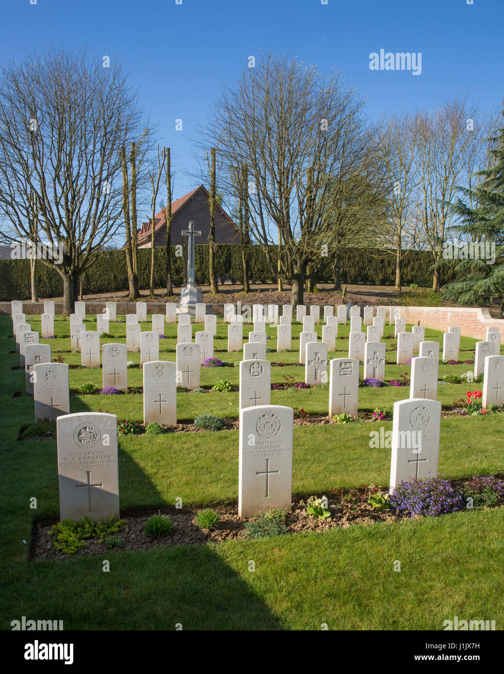 Bourlon Wood CWGC Cemetery, France Stock Photo - Alamy