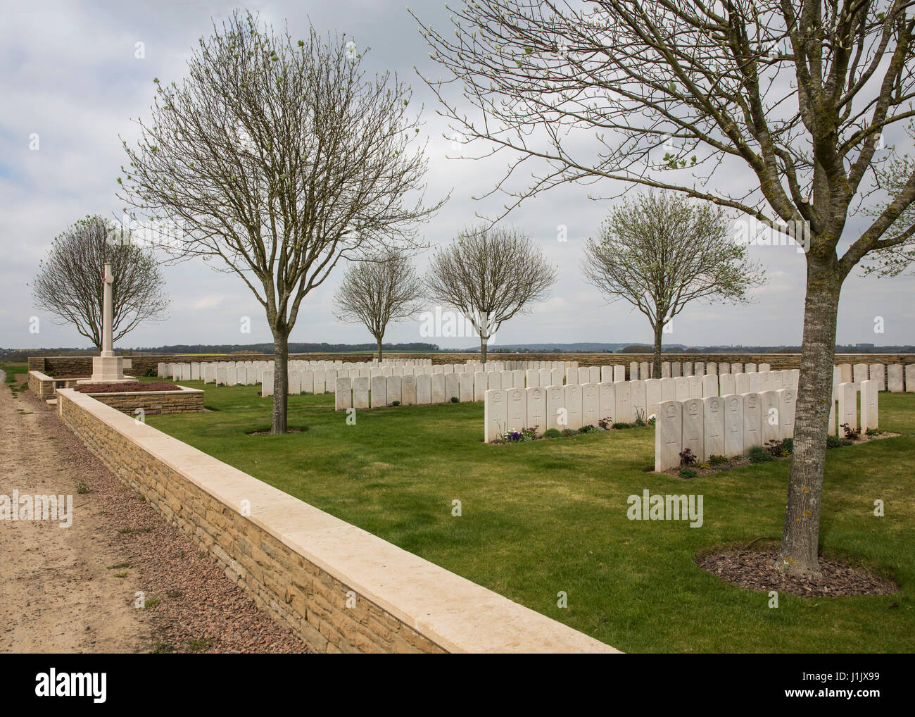 Masnieres CWGC Cemetery of the Great War Stock Photo - Alamy