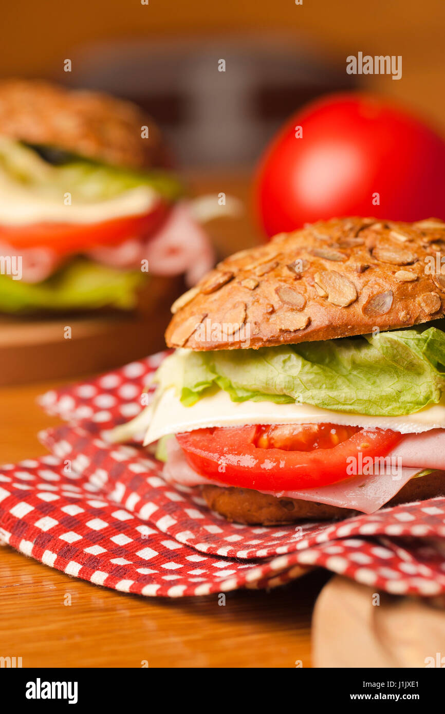 Healthy morning sandwich Stock Photo - Alamy
