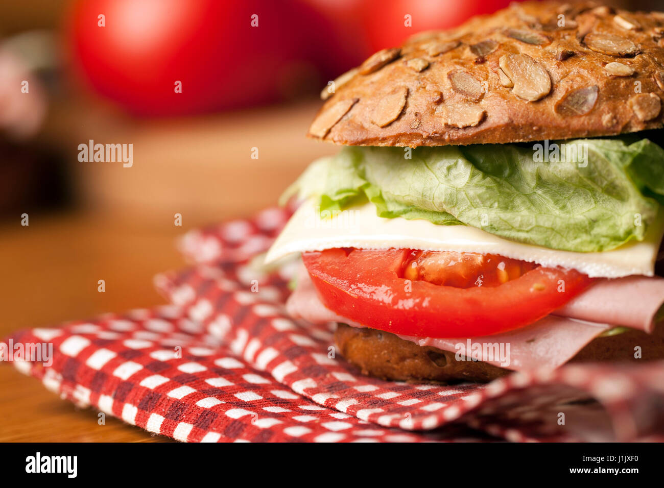 Healthy morning sandwich Stock Photo - Alamy