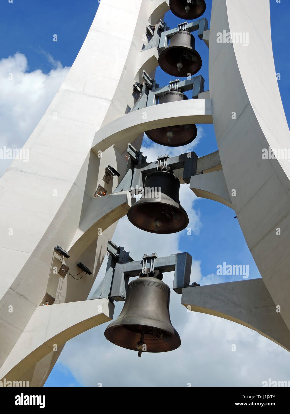 Large chime with many vertically arranged bells Stock Photo - Alamy