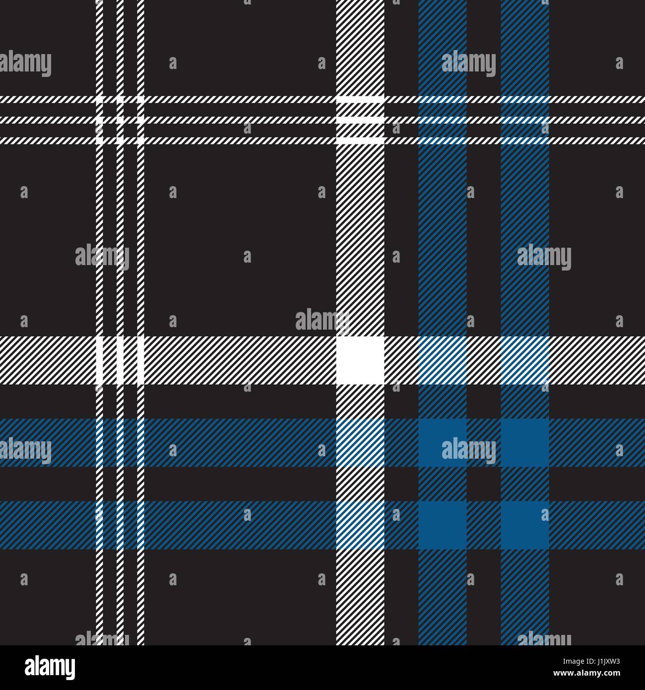 Black check seamless fabric texture. Vector illustration Stock Vector ...
