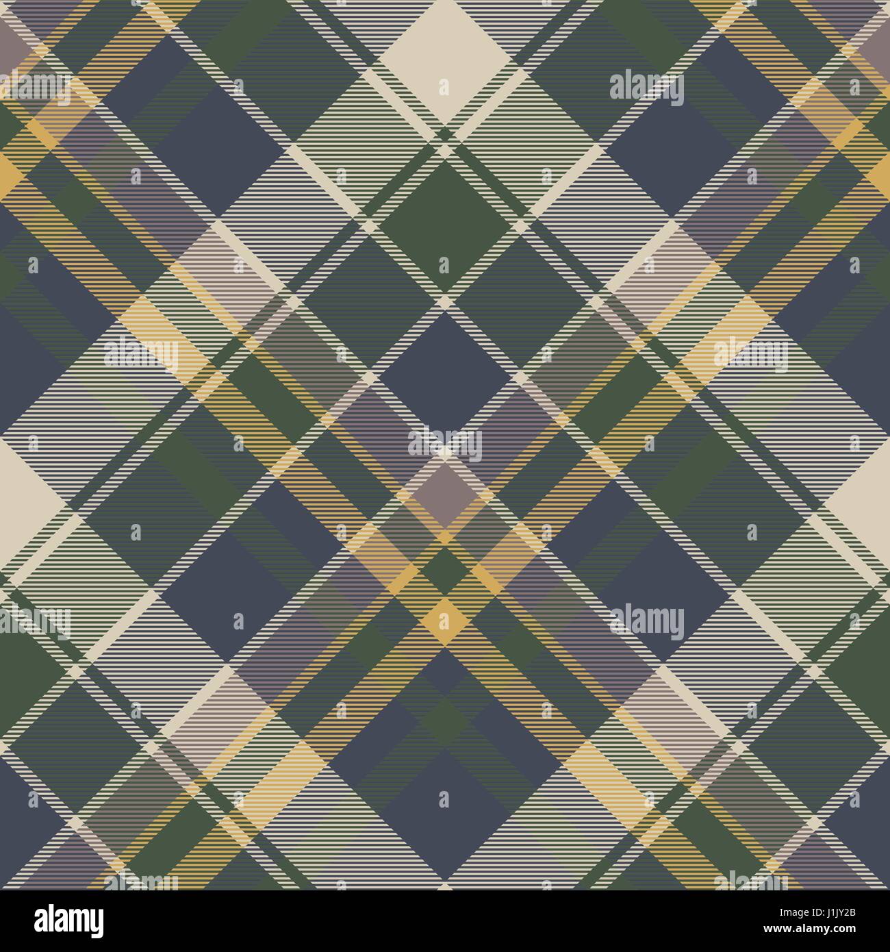 Green blue classic check plaid seamless pattern. Vector illustration ...