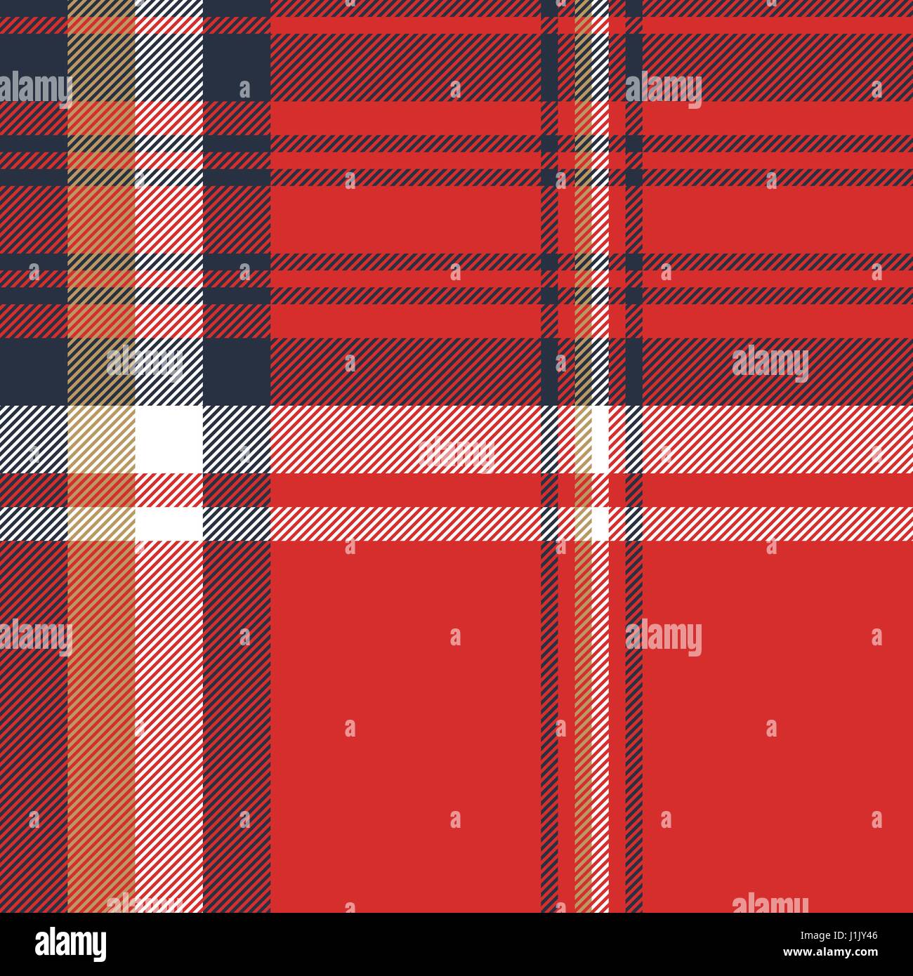 Red plaid fabric texture seamless pattern. Vector illustration Stock ...