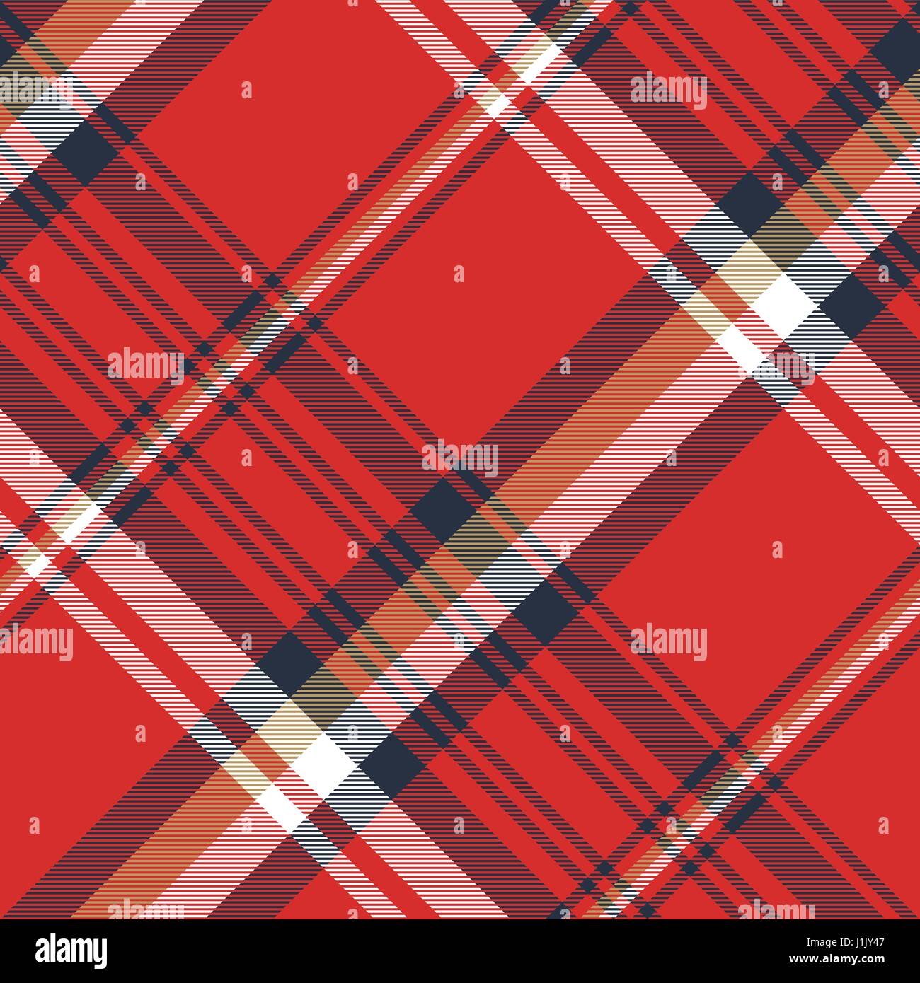 Red plaid fabric texture seamless pattern. Vector illustration Stock ...