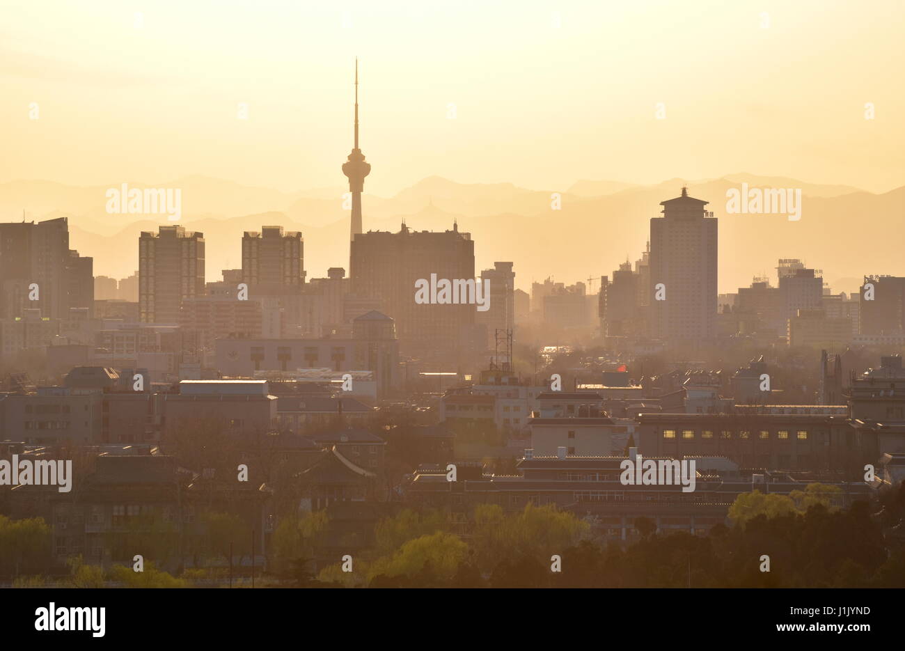 Beijing clean city skyline, China Stock Photo - Alamy