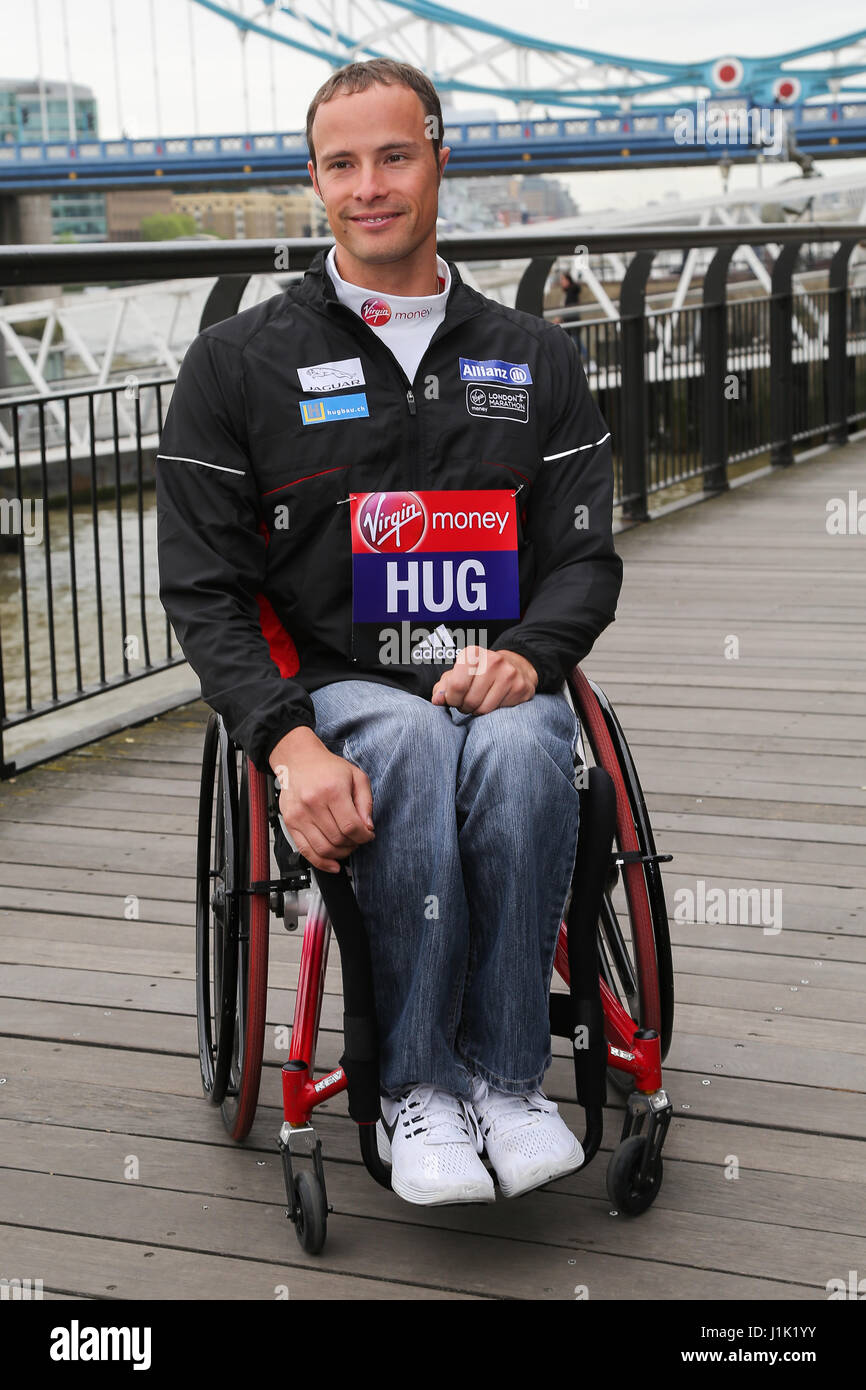 London, UK. 21st April, 2017. Marcel Hug (Switzerland). Photocall with ...