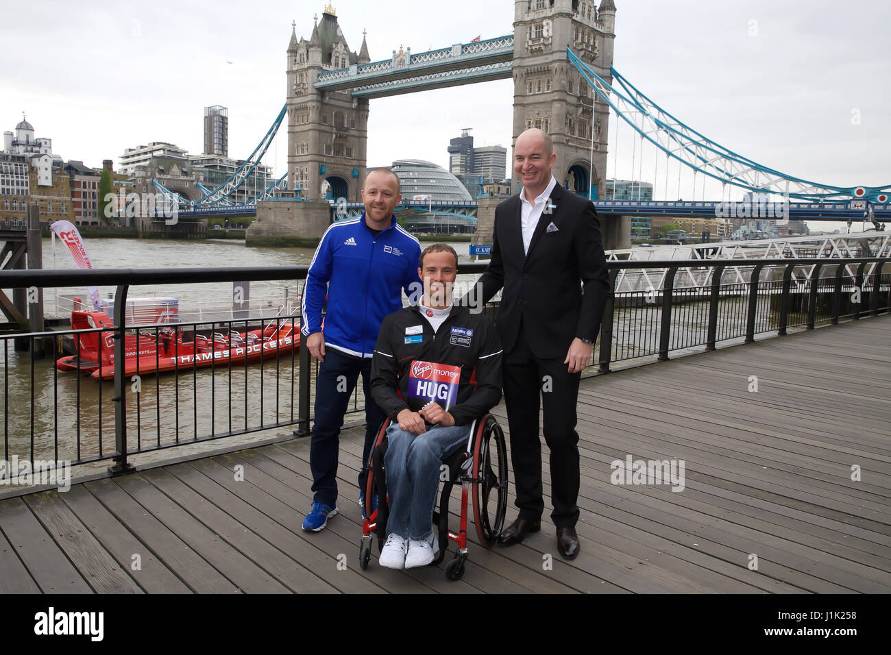 London, UK. 21st Apr, 2017. Marcel Hug attends the Official launch of ...