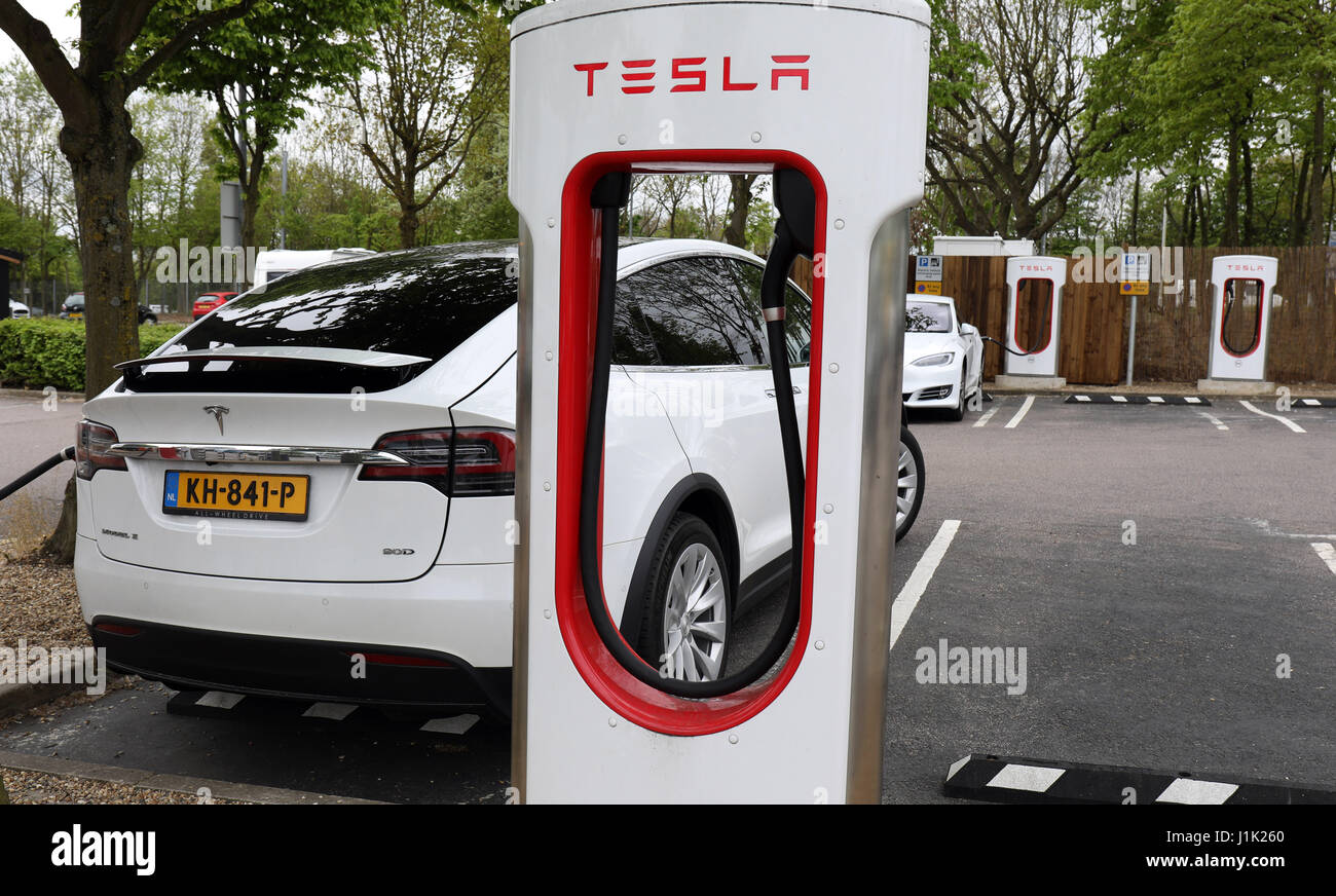 London, UK. 21st Apr, 2017. Pic shows: Pic shows Tesla Model X Tesla ...