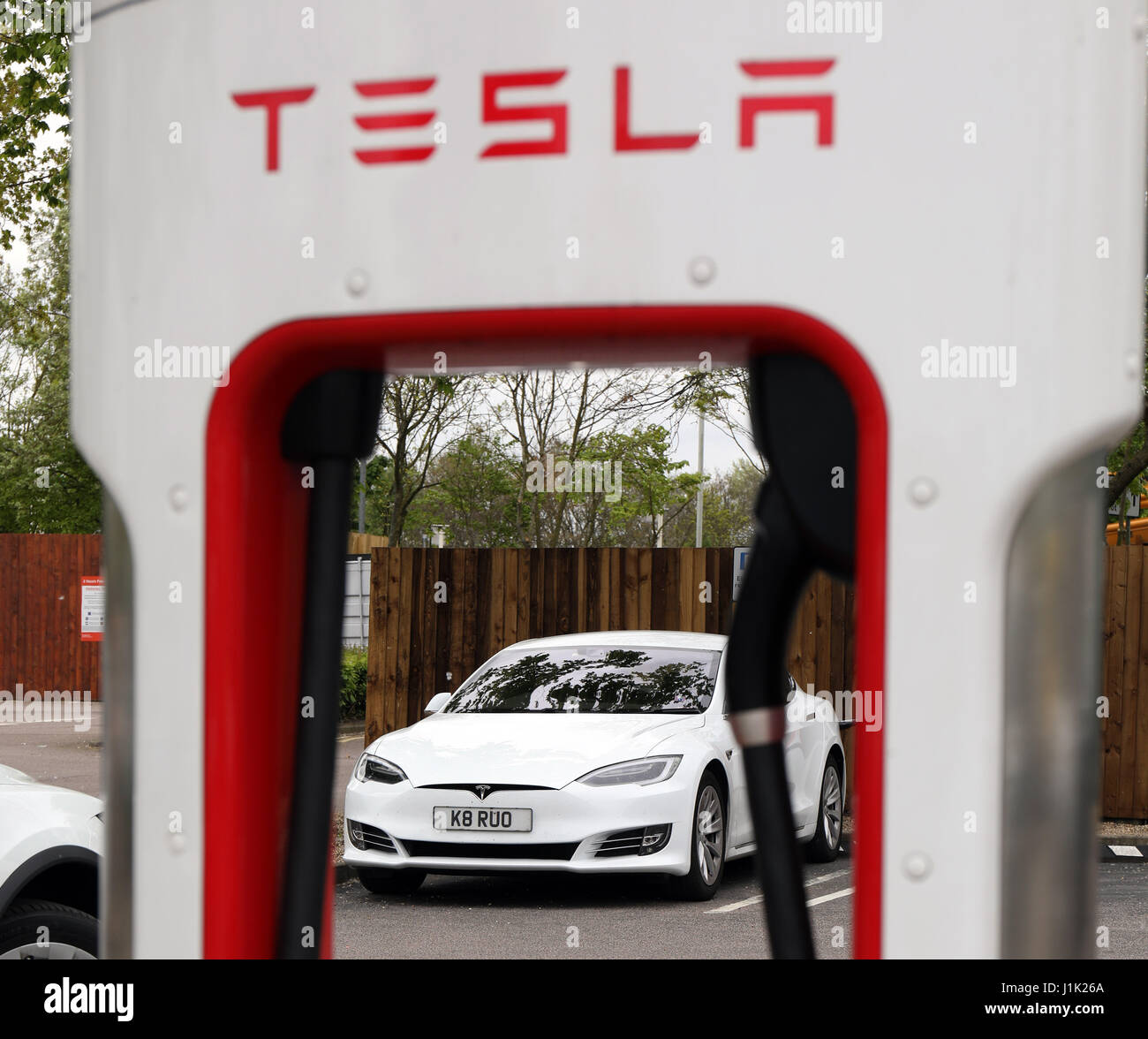 Tesla charging station hi-res stock photography and images - Alamy