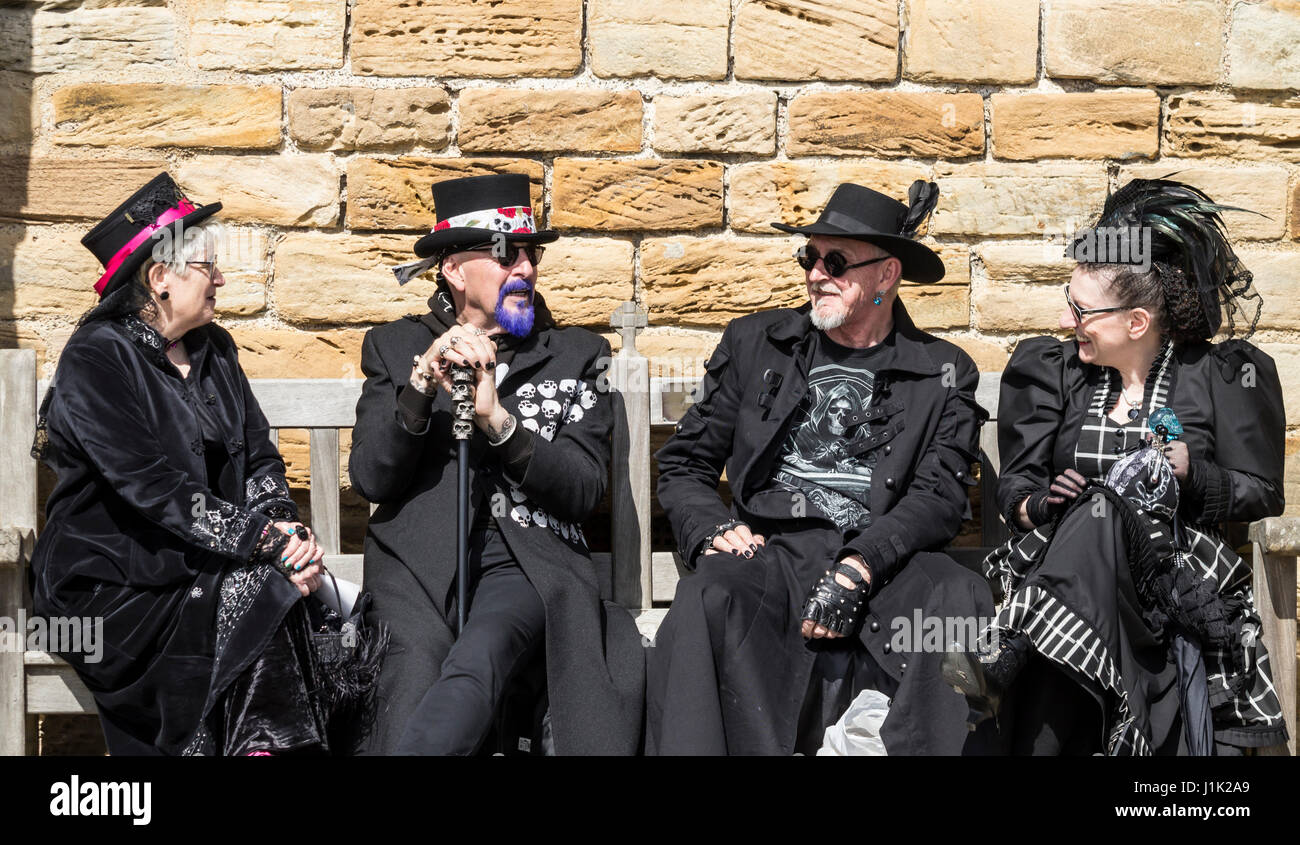 Whitby Goth weekend, Whitby, North Yorkshire, England. UK Stock Photo ...