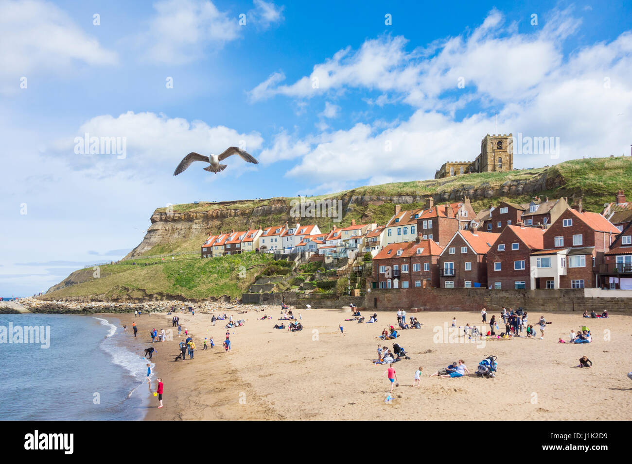 Whitby, North Yorkshire, England, UK. 21st April, 2017. Weather: Bright ...