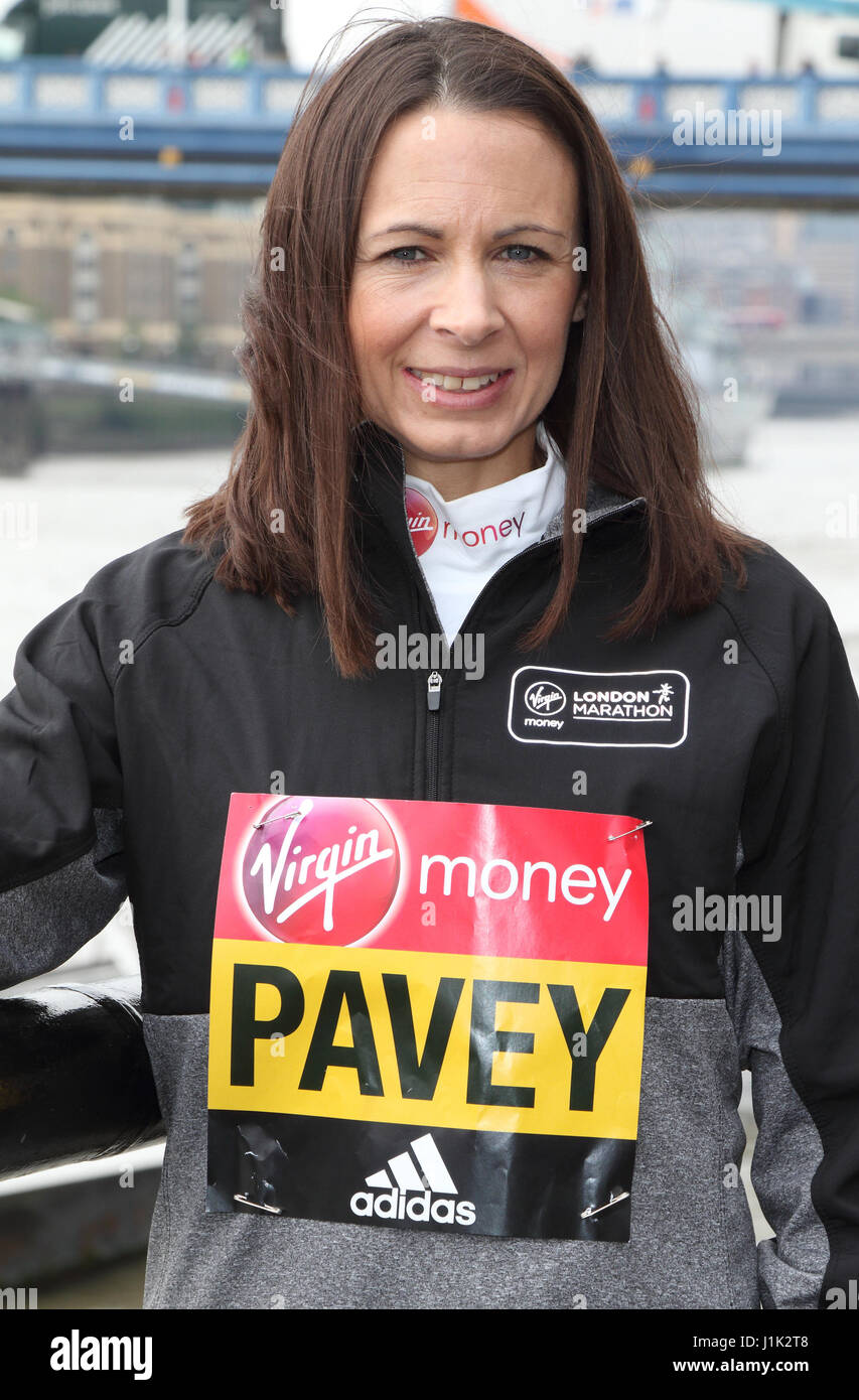 London, UK. 20th April, 2017. Jo Pavey at Virgin London Marathon ...