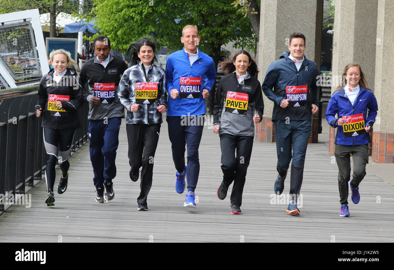 London, UK. 20th April, 2017. Charlotte Purdue, Tsegai Tewelde, Susan ...
