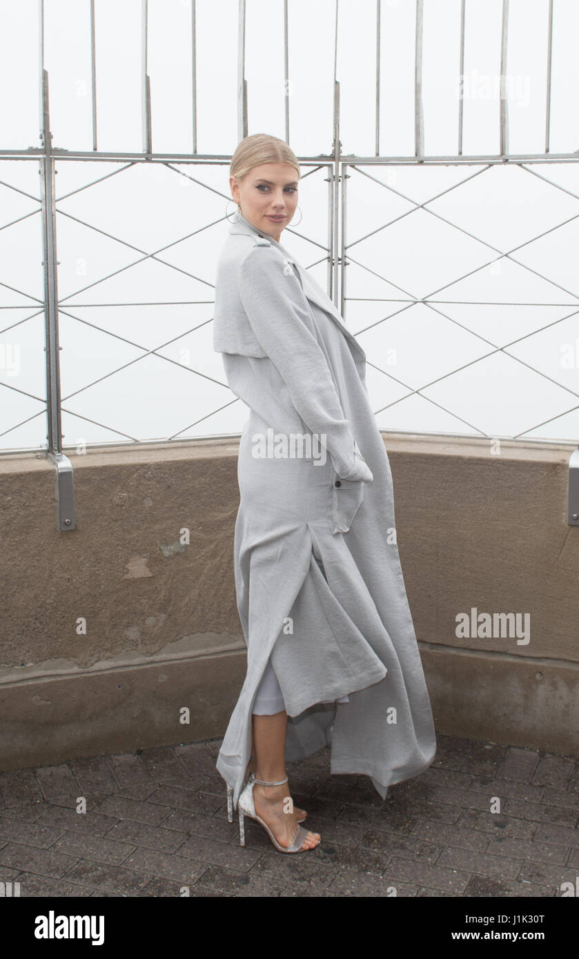 New York, New York, USA. 21st Apr, 2017. Model and actress CHARLOTTE ...