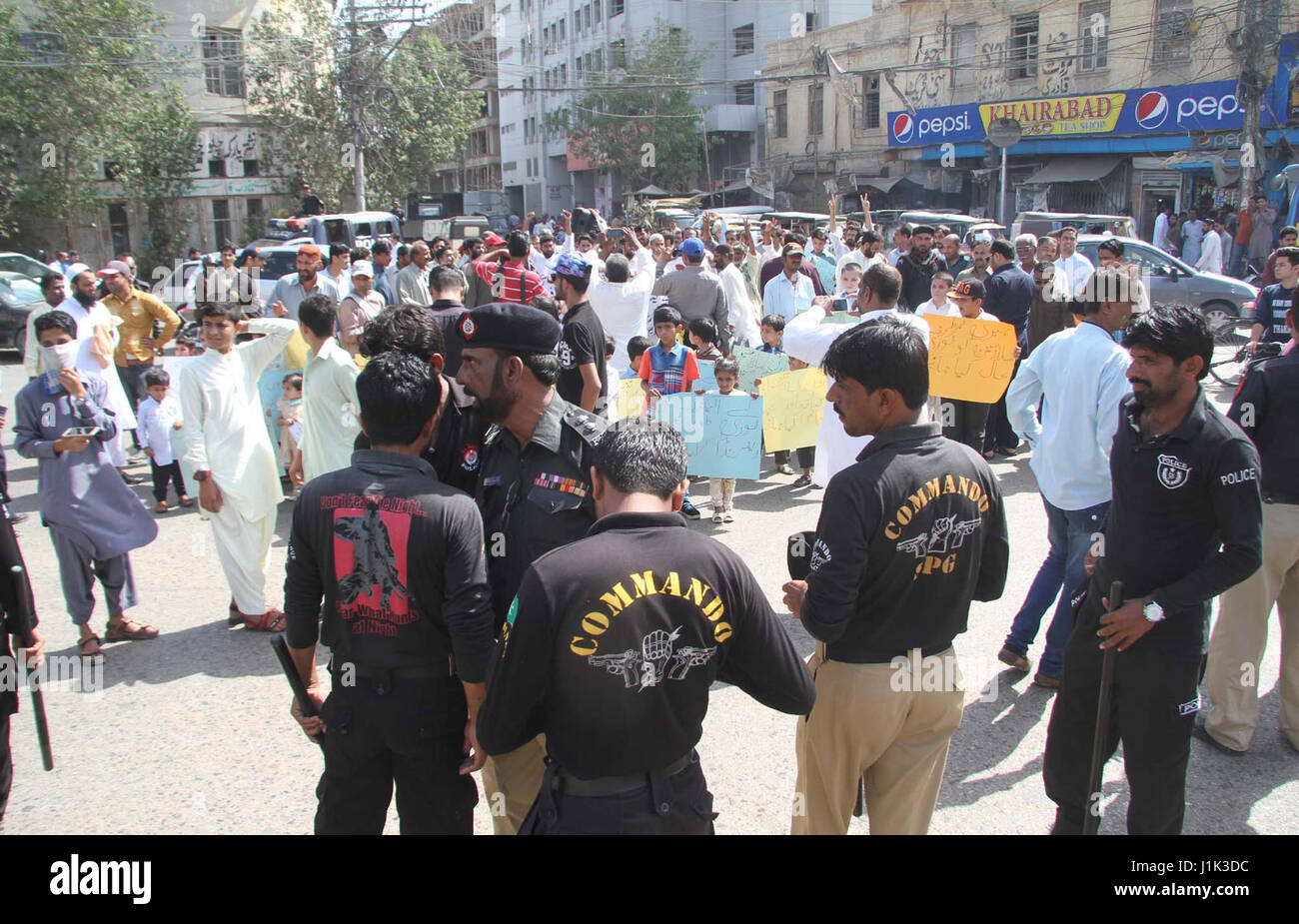 Members of Employees Union, Karachi Electric are holding protest ...