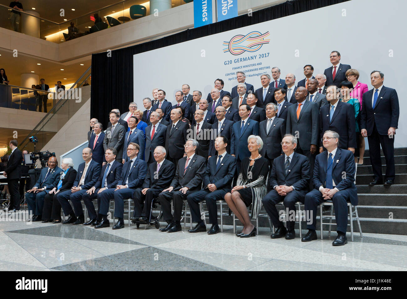 Washington, USA, 21st Apr. 2017: G20 Finance Ministers and Central Bank ...
