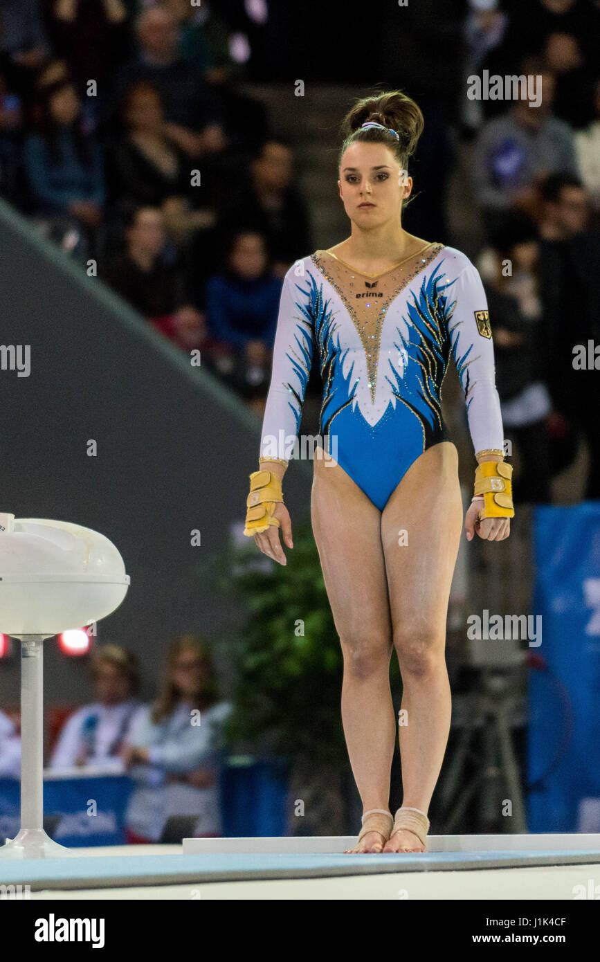 Cluj Napoca, Romania. 21st Apr, 2017. Pauline Schaefer from Germany in ...
