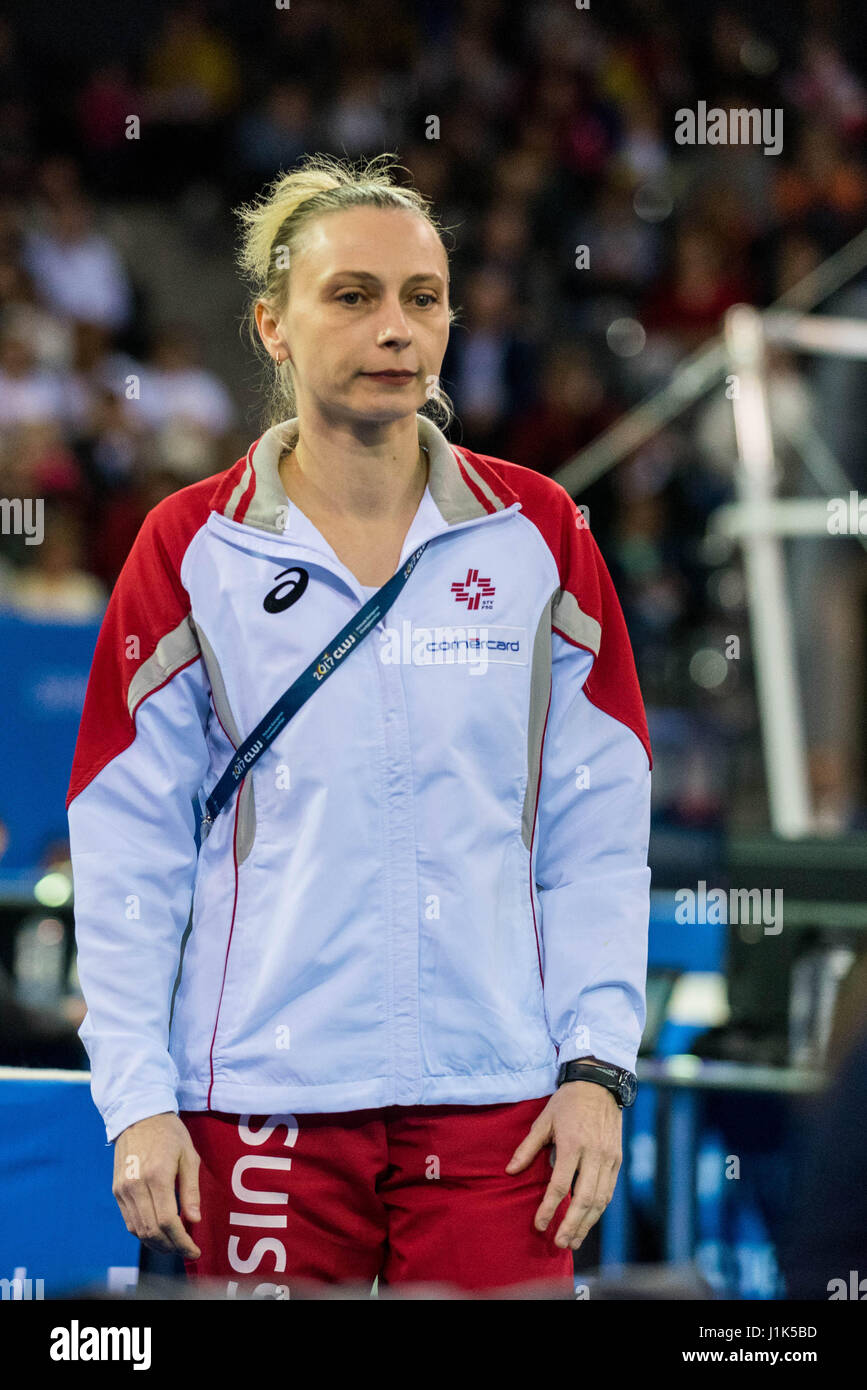 Natalia Mikhailova the coach of suisse team during the Women's ...