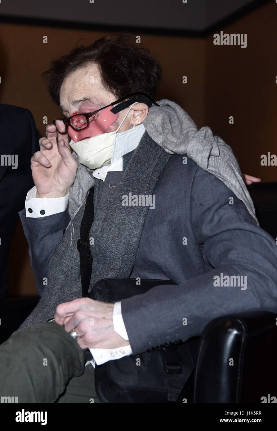Richard hambleton in a very rare public appearance hi-res stock ...