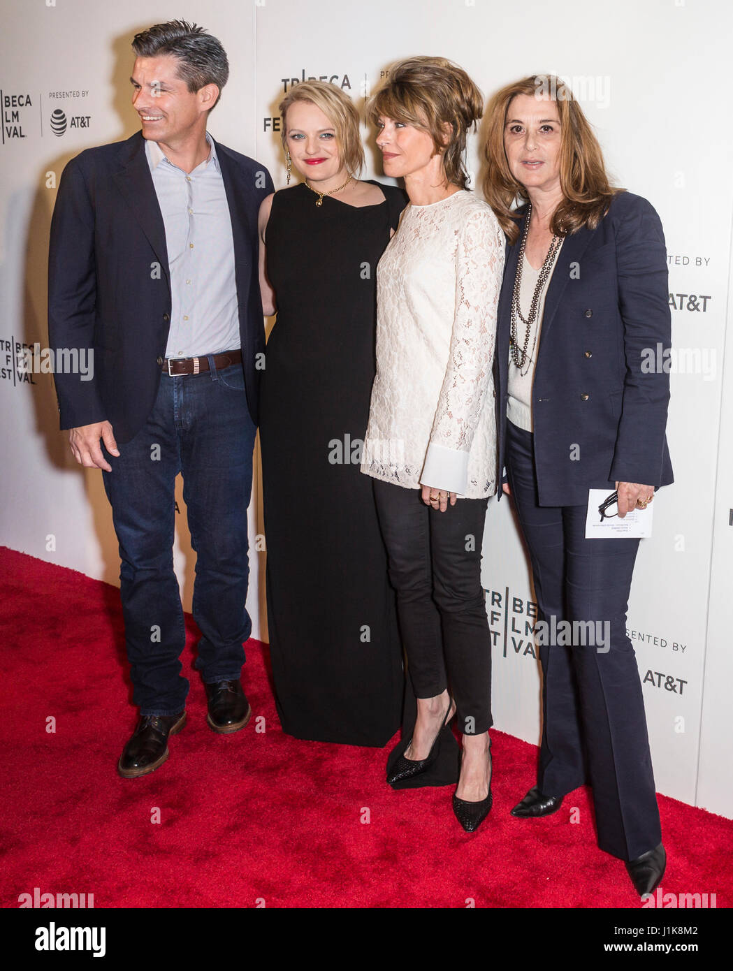 New York, New York, USA. 21st Apr, 2017. Elisabeth Moss and Robbie ...