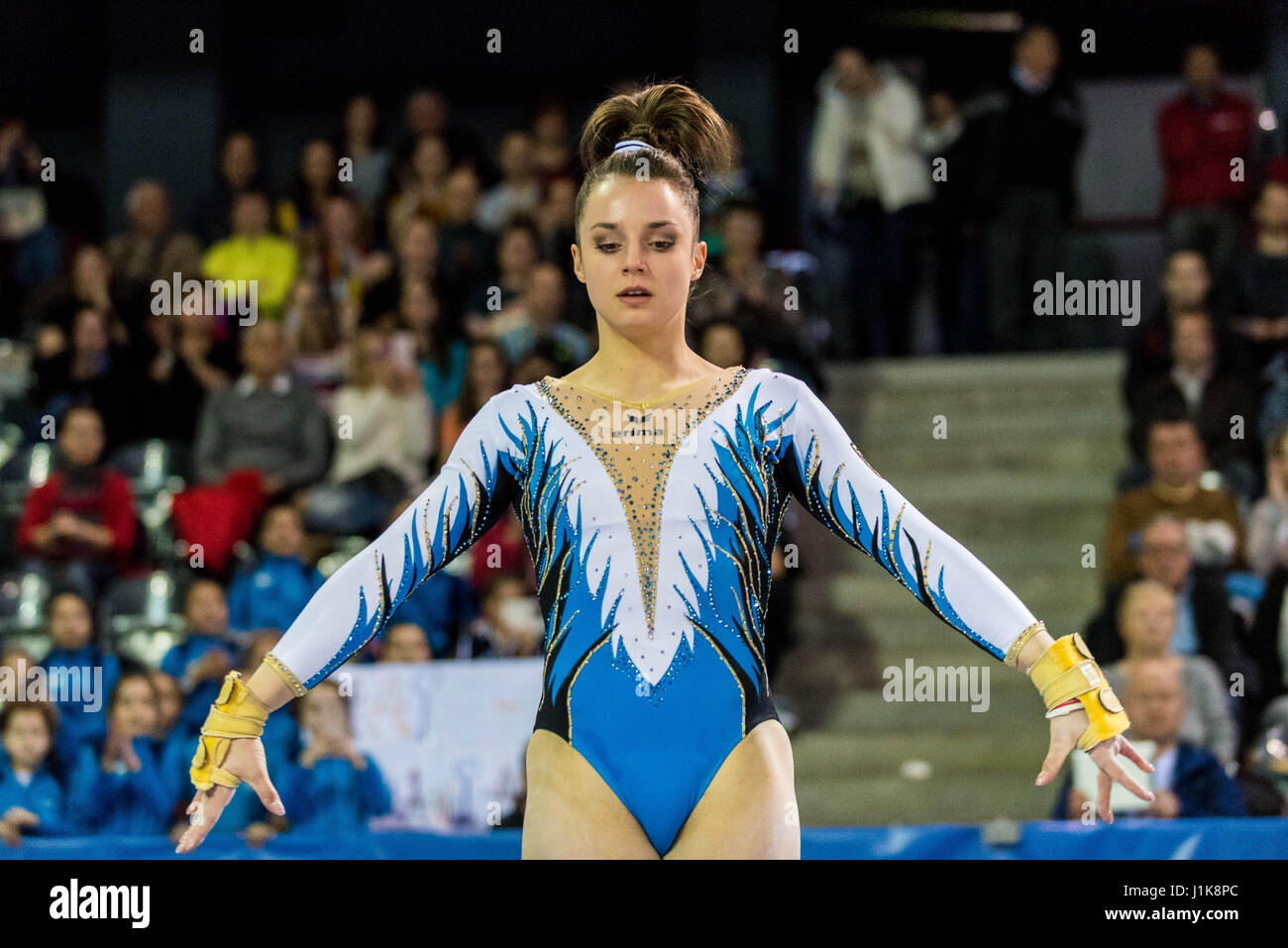 Pauline Schaefer (GER) during the Women's Apparatus Finals at the ...