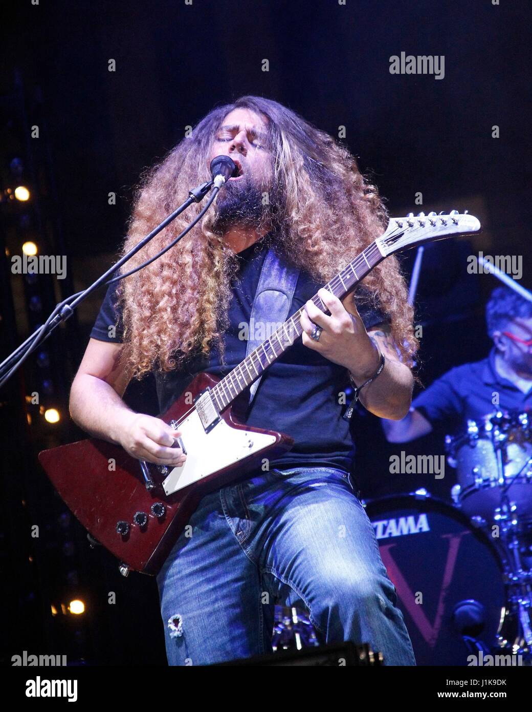 Las Vegas, NV, USA. 21st Apr, 2017. Claudio Sanchez of Coheed and ...