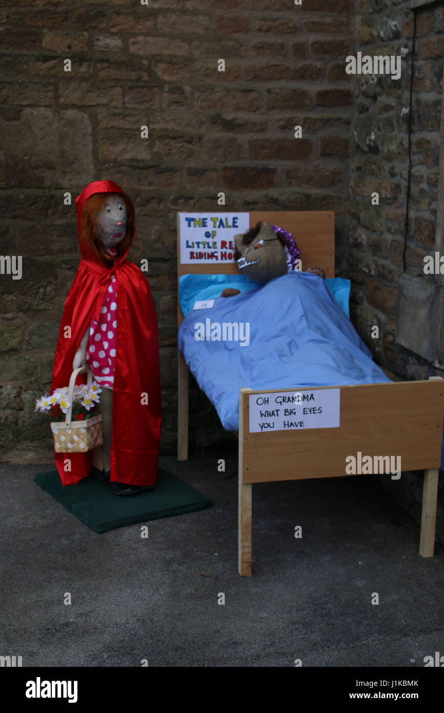 Wray, Lancashire, United Kingdom. 22nd Apr, 2017. Littel red riding ...