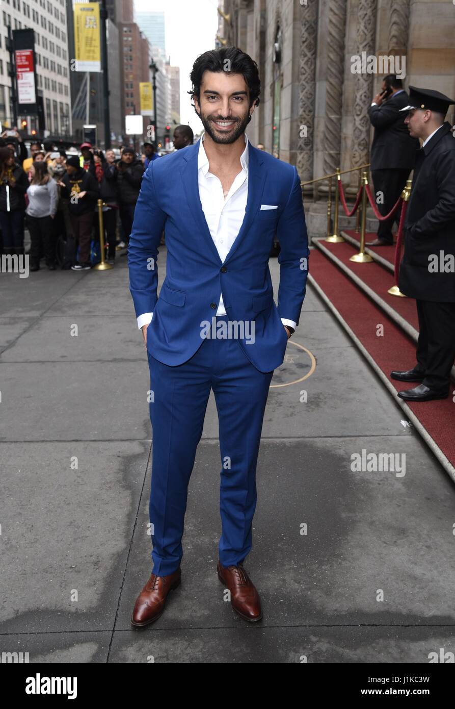 New York, NY, USA. 21st Apr, 2017. Justin Baldoni at arrivals for ...