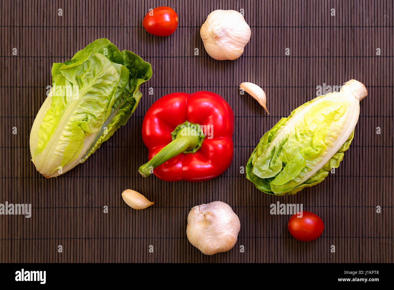 Vegetables on desk table Stock Photo - Alamy