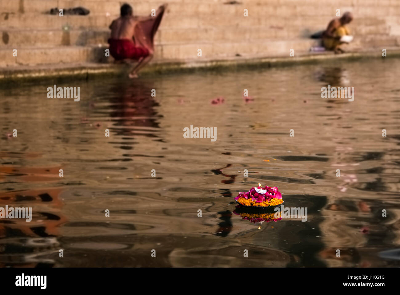 people washing in the river Ganges in Varanasi, India Stock Photo - Alamy