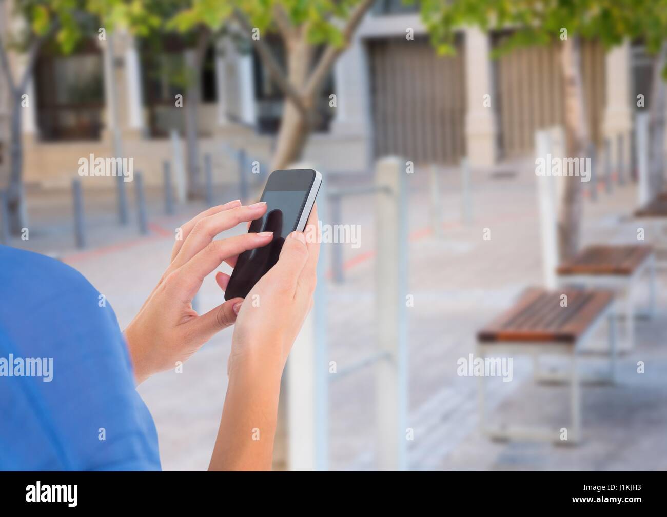 Hands executives touching digital screen hi-res stock photography and ...
