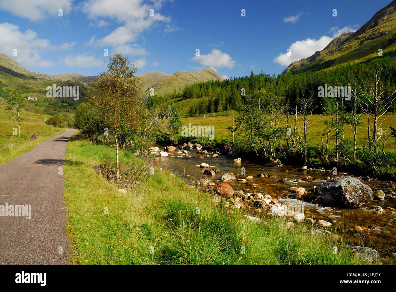 The bed of the river Finnan in Glen Finnan Stock Photo - Alamy