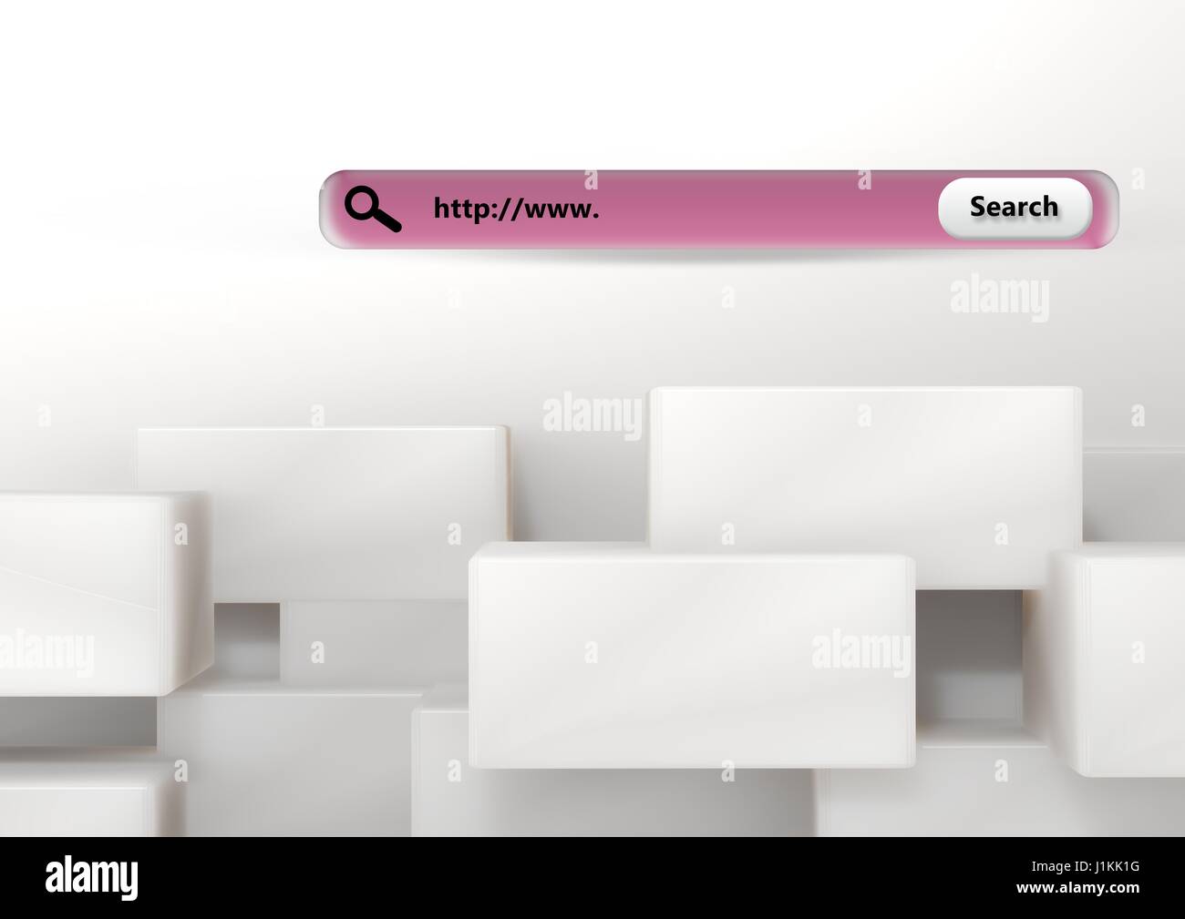 Digital composite of Search Bar with minimal shapes background Stock ...