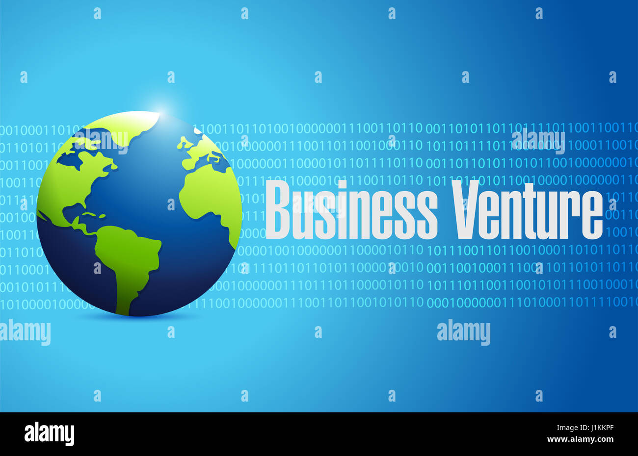 business venture binary sign concept illustration design Stock Photo ...