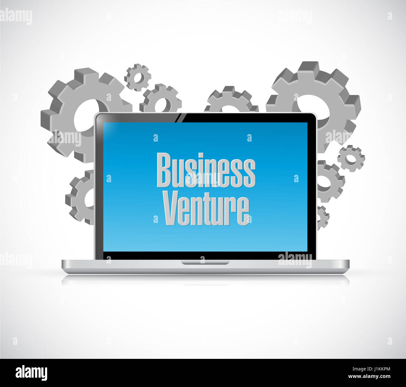 business venture computer sign concept illustration design isolated ...