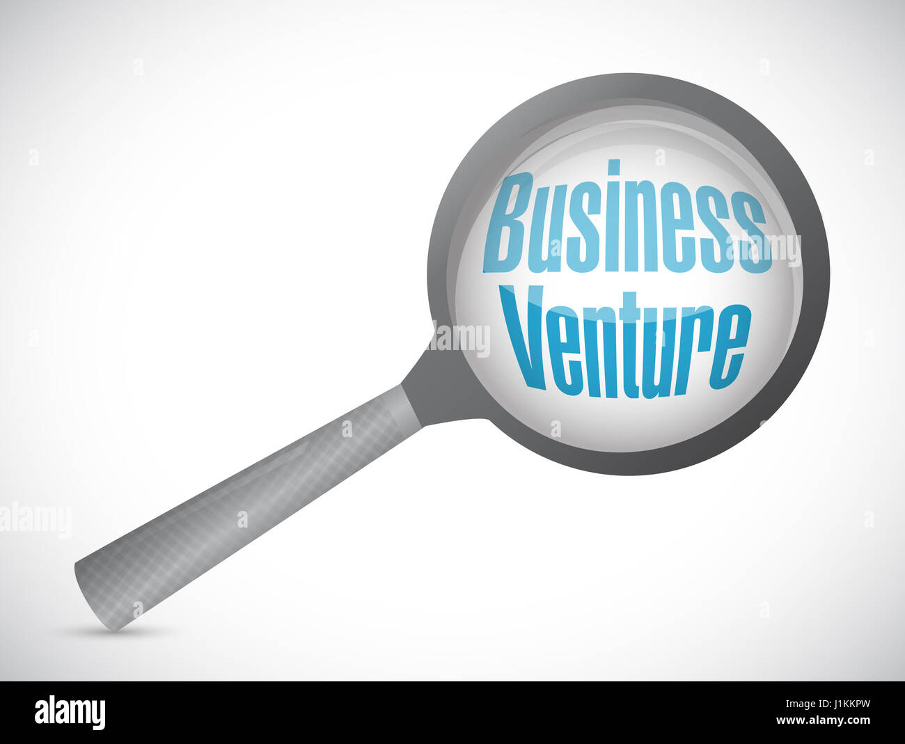 business venture magnify sign concept illustration design isolated over ...