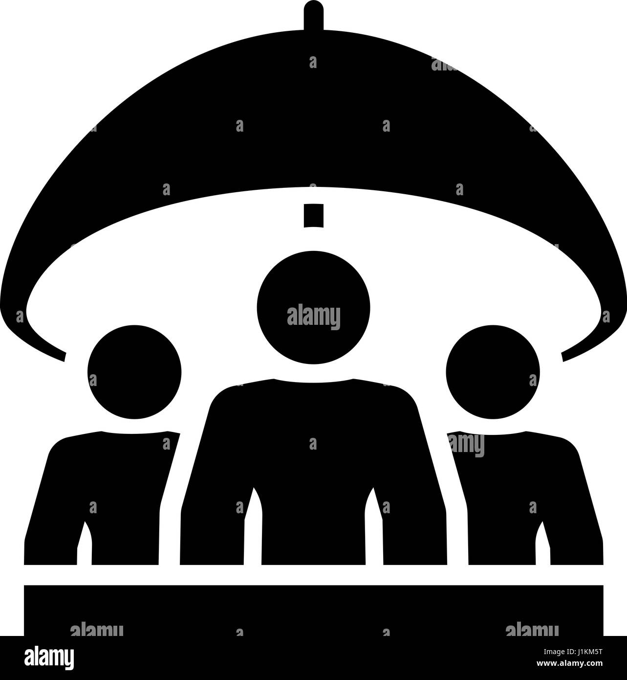 Group Life Insurance Icon. Flat Design Stock Vector Image & Art - Alamy