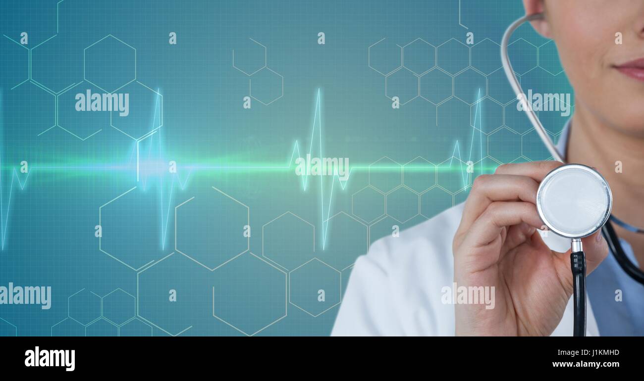 Digital composite of Composite image of doctor in 3d Stock Photo - Alamy
