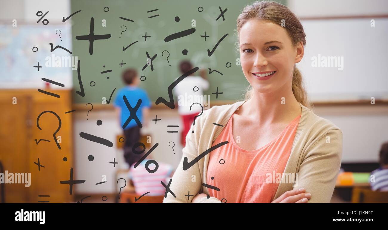 Digital composite of Various mathematical operators with smiling ...